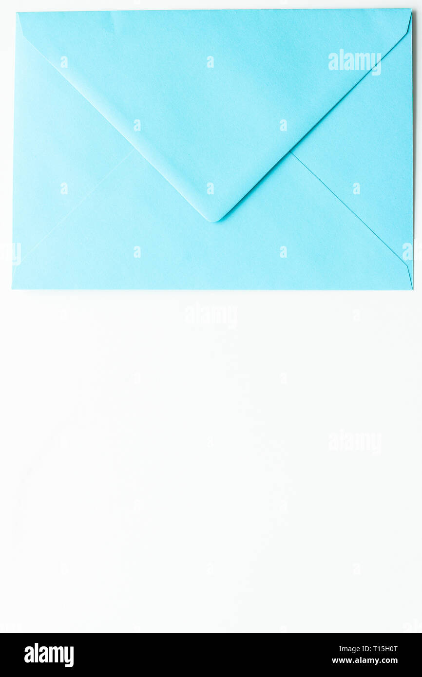 Communication, newsletter and business concept - Envelopes on marble ...