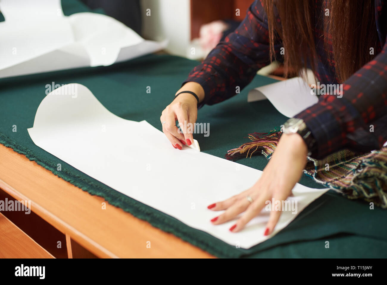 pattern cutting tool on markings Stock Photo - Alamy