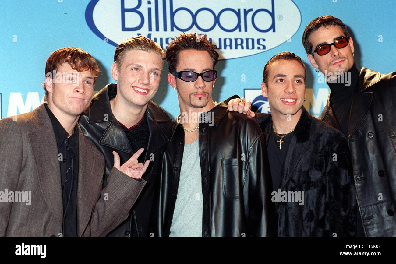 LAS VEGAS, NV. December 09, 1997: Pop group BACK STREET BOYS at the ...