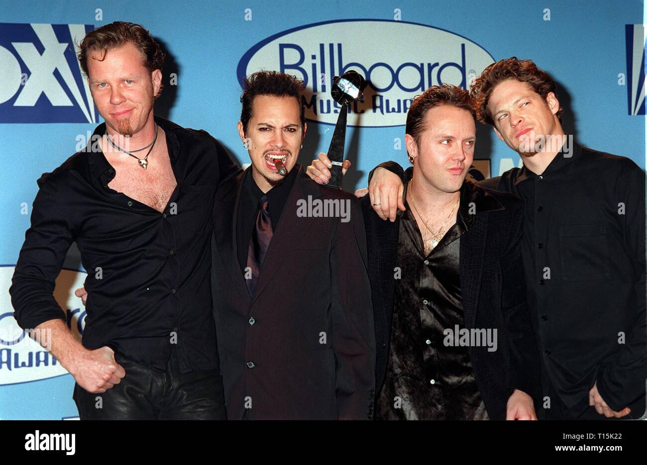 LAS VEGAS, NV. December 09, 1997: Rock group METALICA at the Billboard ...