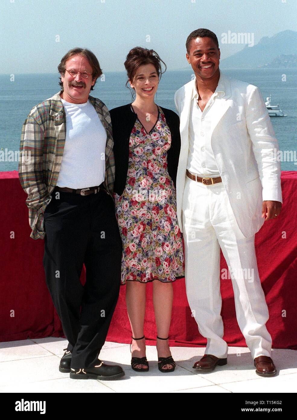 CANNES, FR. May 15, 1997: Cuba Gooding Jr., Annabella Sciorra & Robin ...