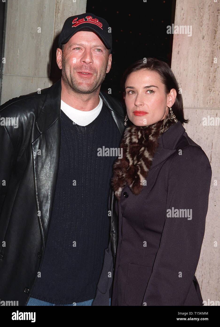 LOS ANGELES, CA. December 06, 1997: Actress Demi Moore & actor husband ...