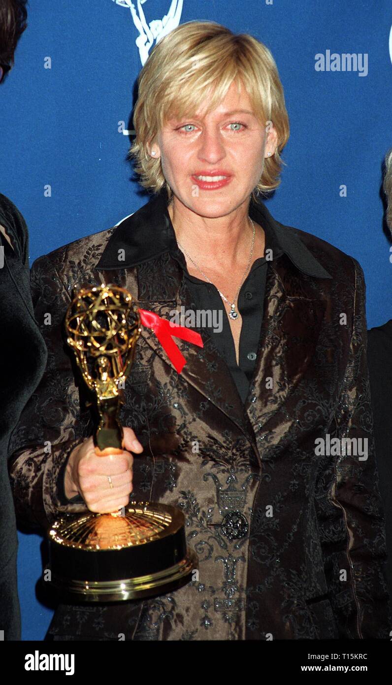 LOS ANGELES, CA. September 14, 1997: Ellen Degenares at the Emmy Awards ...