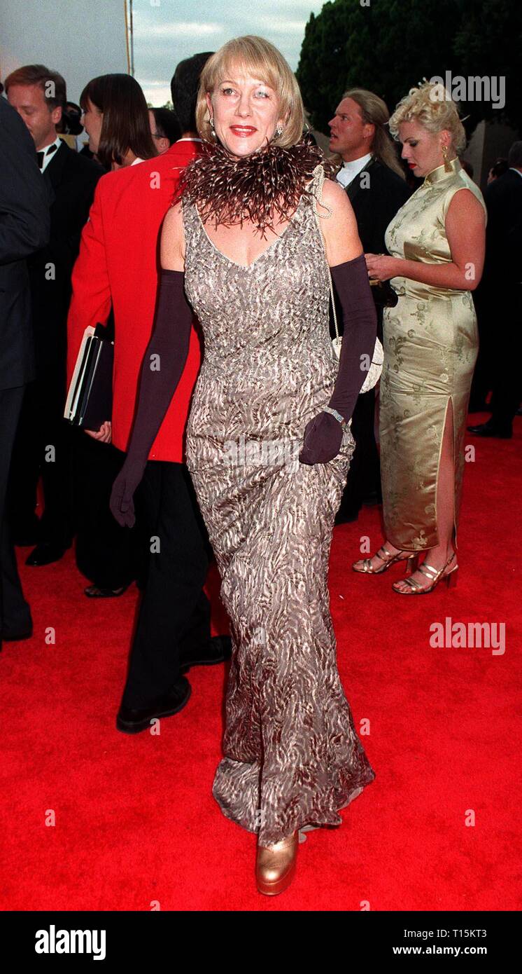 LOS ANGELES, CA. September 14, 1997: Helen Mirren at the Emmy Awards in ...