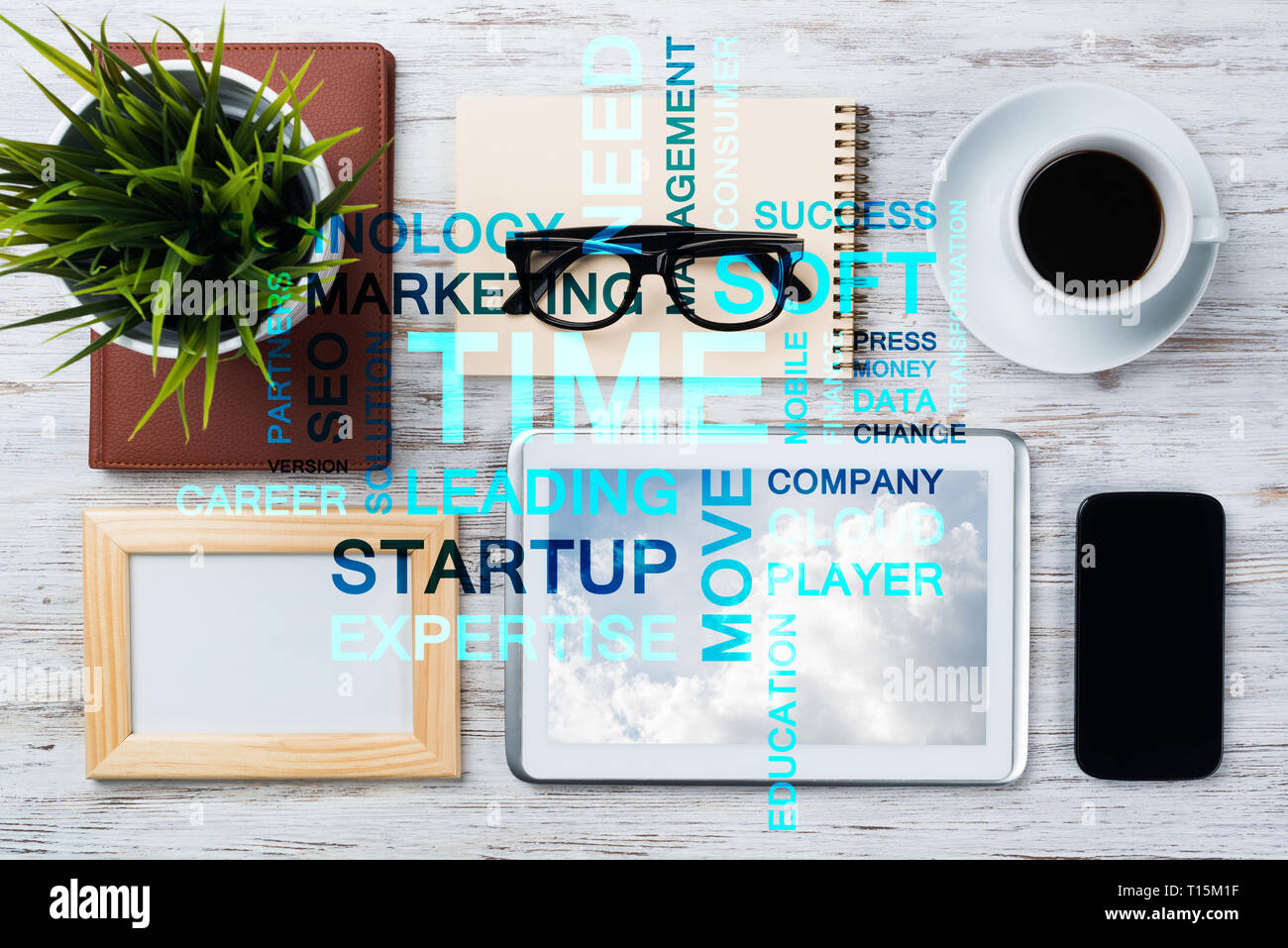 Modern workplace concept Stock Photo - Alamy