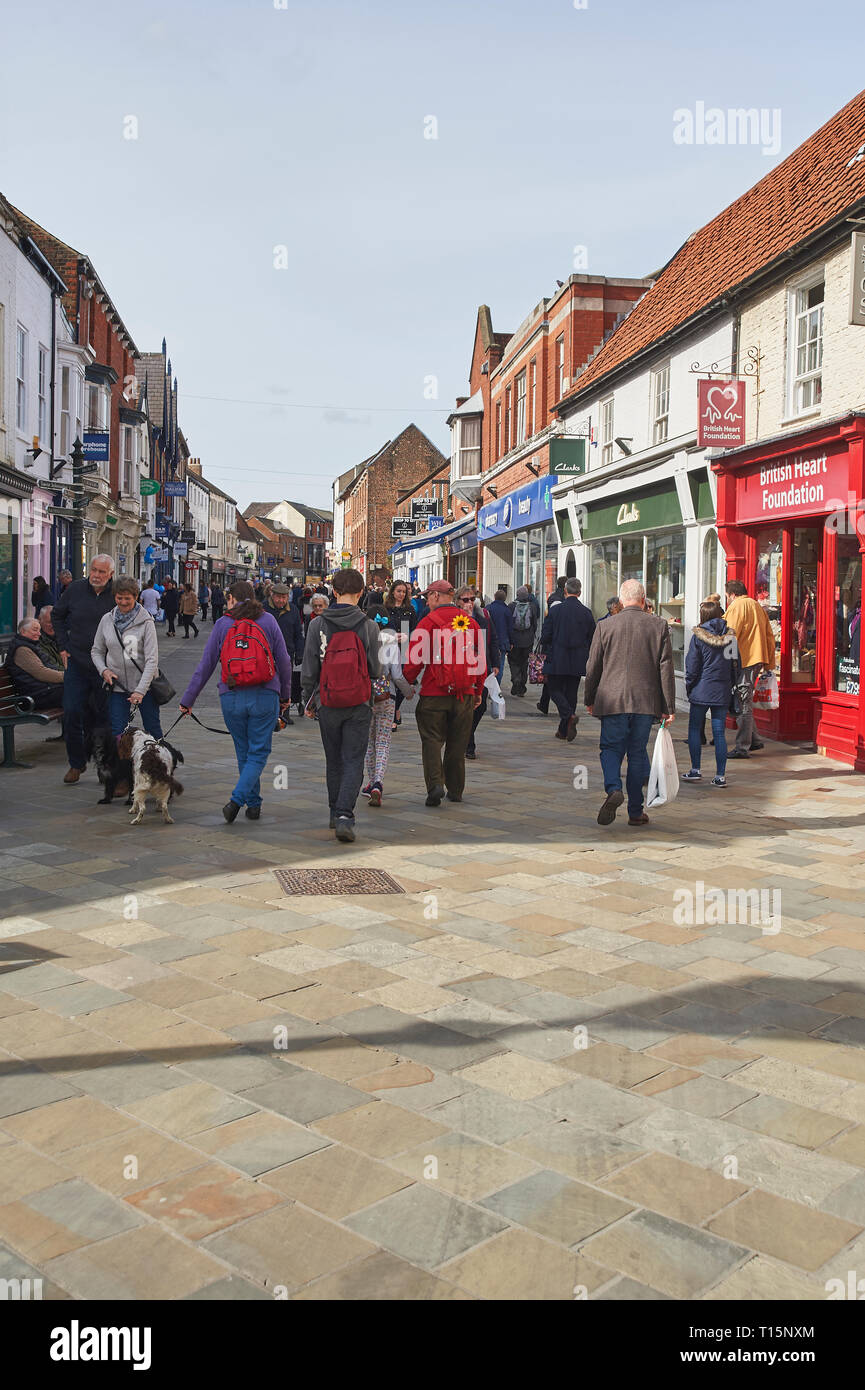 Large Crowds of people shopping in Beverley Market, Saturday Market ...