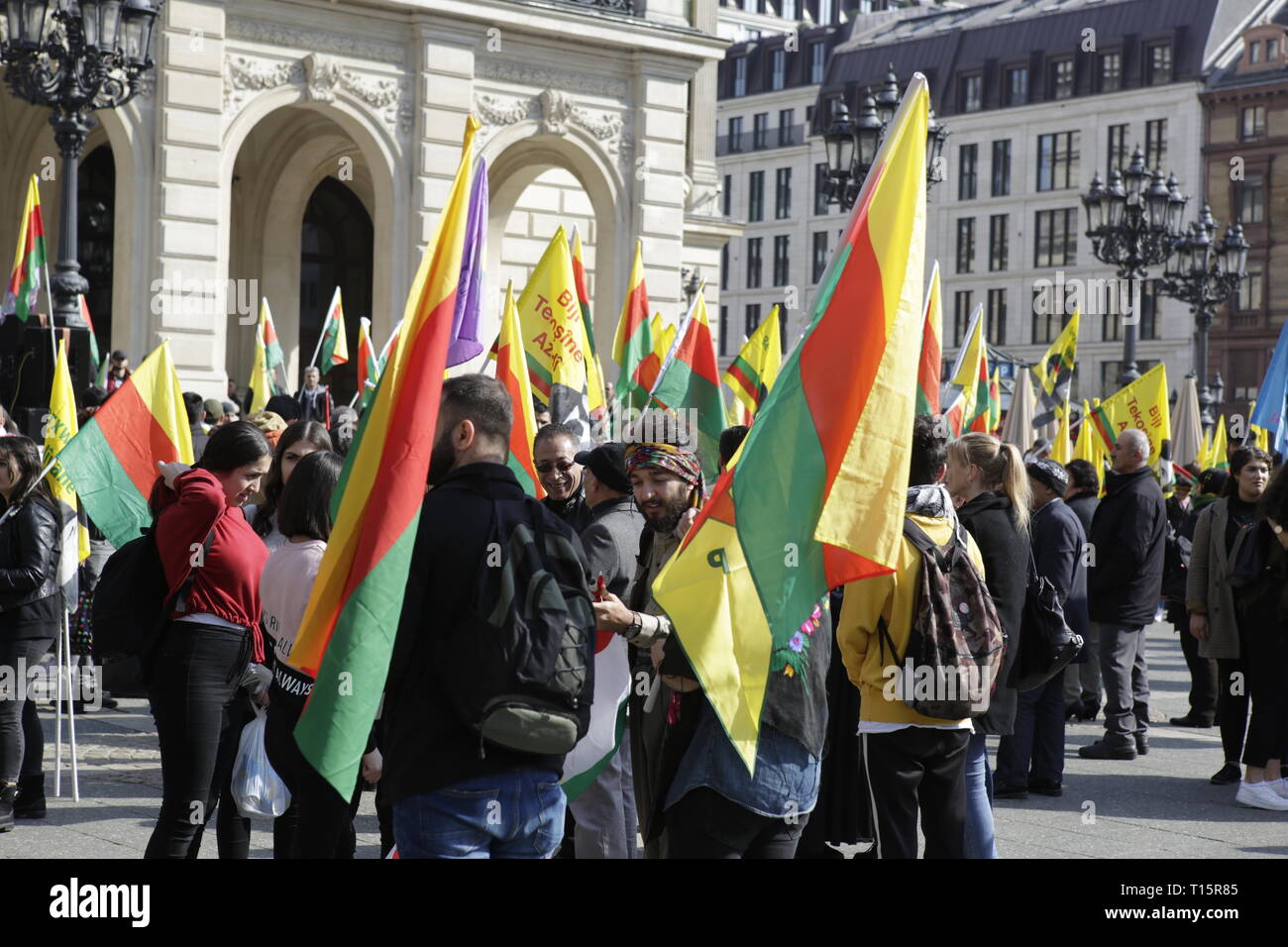 Flag Of The Womens Protection Units High Resolution Stock Photography ...