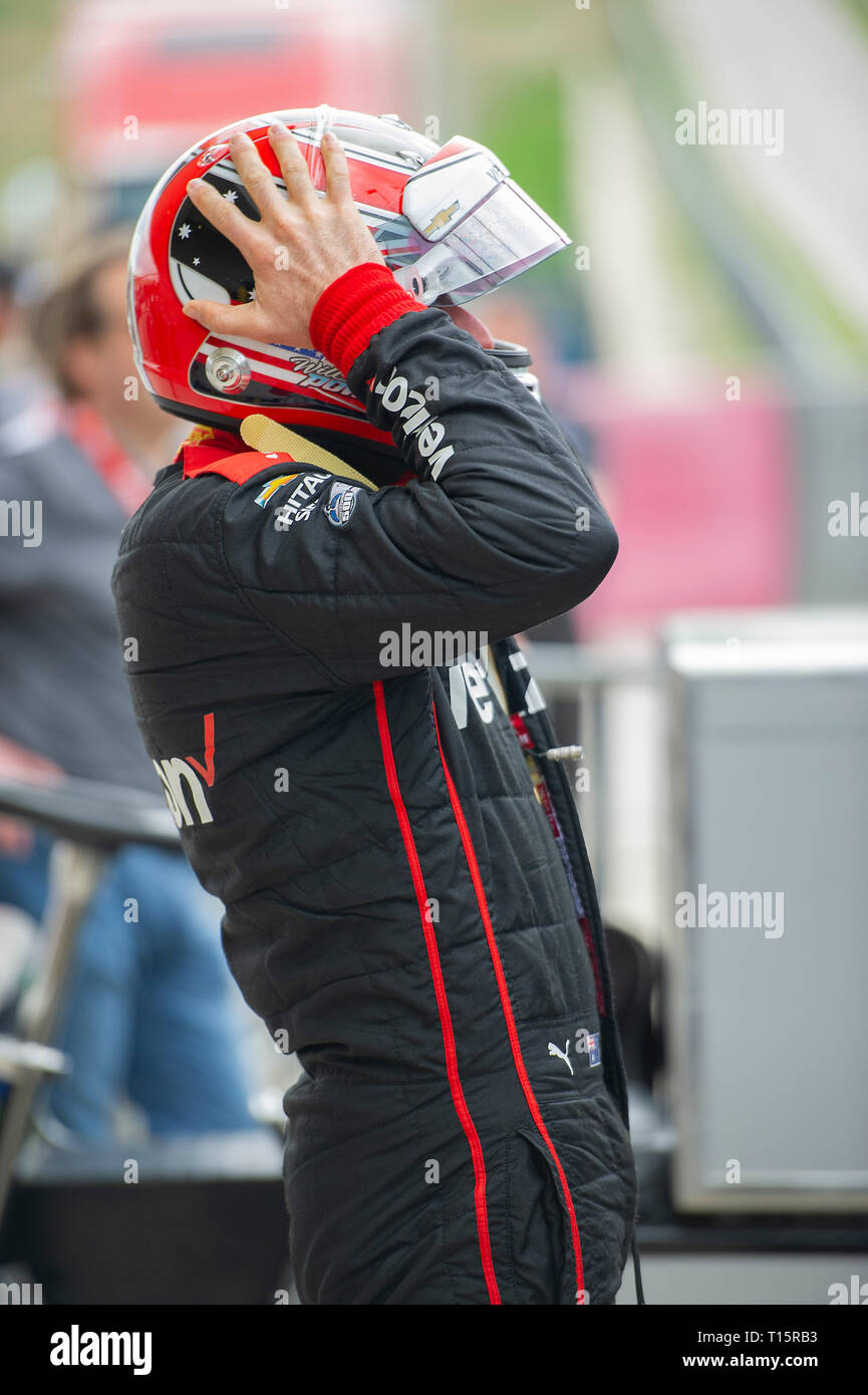 Austin, Texas, USA. 23rd Mar, 2019. Will Power #12 Chevrolet with Team ...
