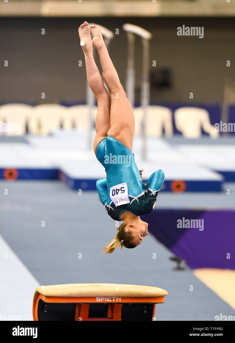 Doha, Capital of Qatar. 22nd Mar, 2018. Maria Paseka of Russia competes ...