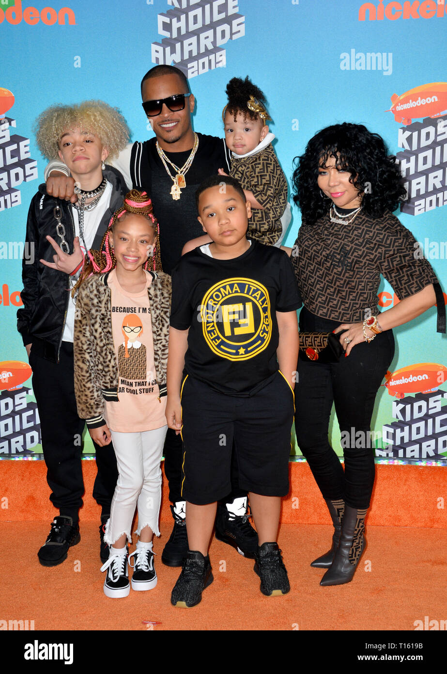 Los Angeles, USA. 23rd Mar, 2019. T.I., Tiny, Clifford King Joseph ...