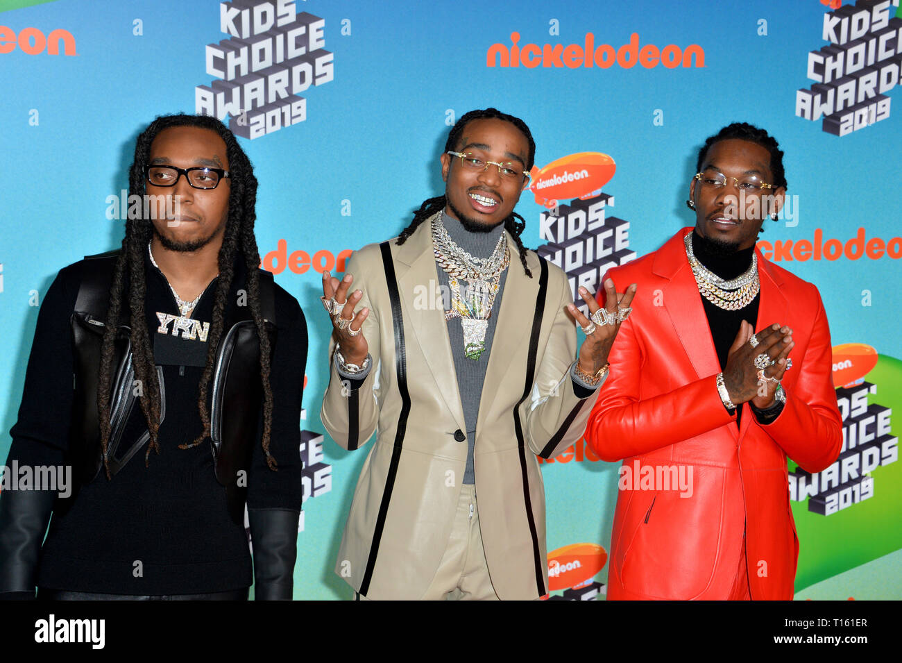Los Angeles, USA. 23rd Mar, 2019. Migos, Takeoff, Quavo & Offset at ...