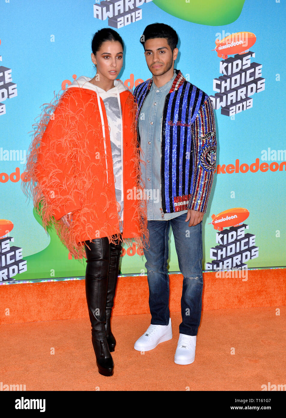 Los Angeles, USA. 23rd Mar, 2019. Naomi Scott & Mena Massoud at ...