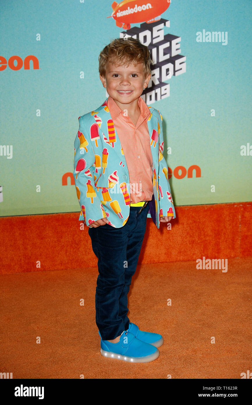 Los Angeles, USA. 23rd Mar, 2019. Tydus Talbott attends Nickelodeon's ...
