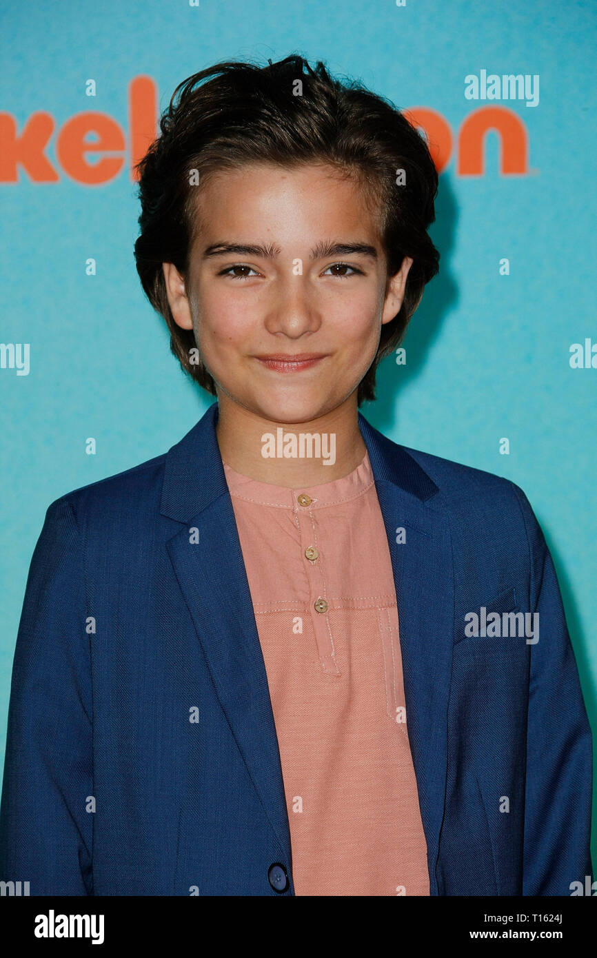 Los Angeles, USA. 23rd Mar, 2019. -Elias Harger attends Nickelodeon's ...