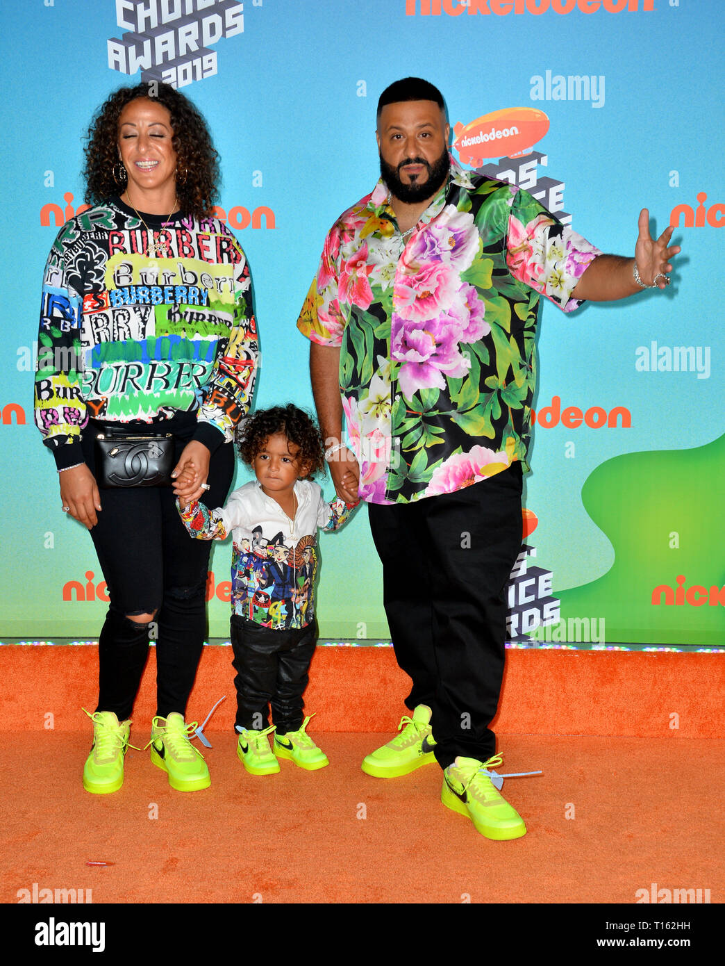Los Angeles, USA. 23rd Mar, 2019. DJ Khaled, Nicole Tuck & Asahd Tuck ...