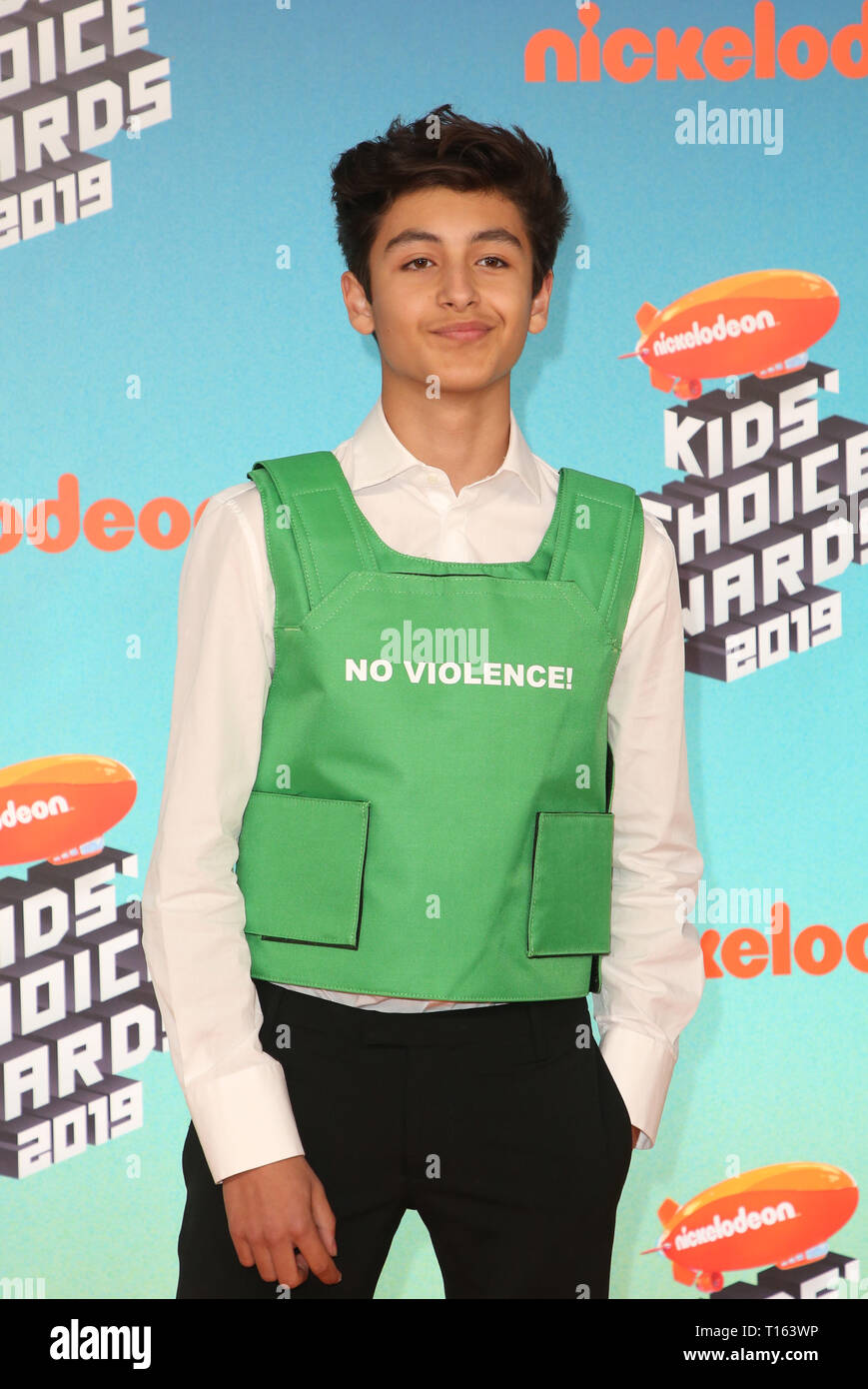 LOS ANGELES, CA- MARCH 23: Marcel Ruiz, at Nickelodeon's 2019 Kids ...
