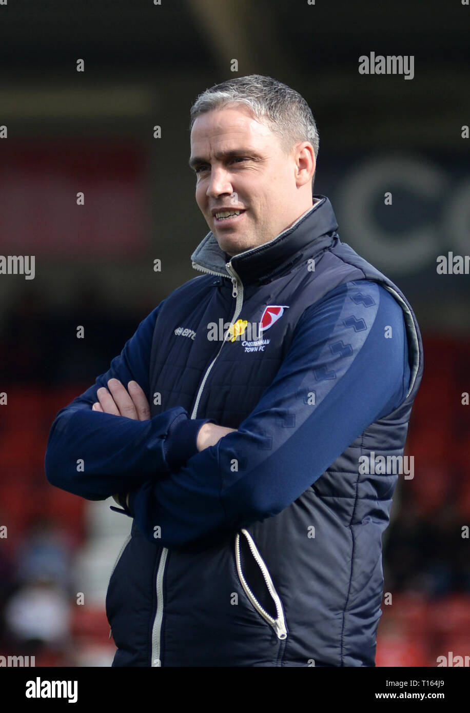 Cheltenham, UK. 23rd Mar, 2019. Michael Duff, Manager of Cheltenham ...
