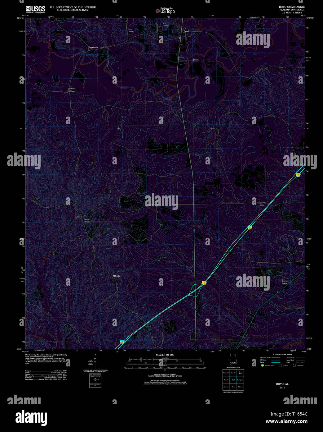 Map of boyd hi-res stock photography and images - Alamy