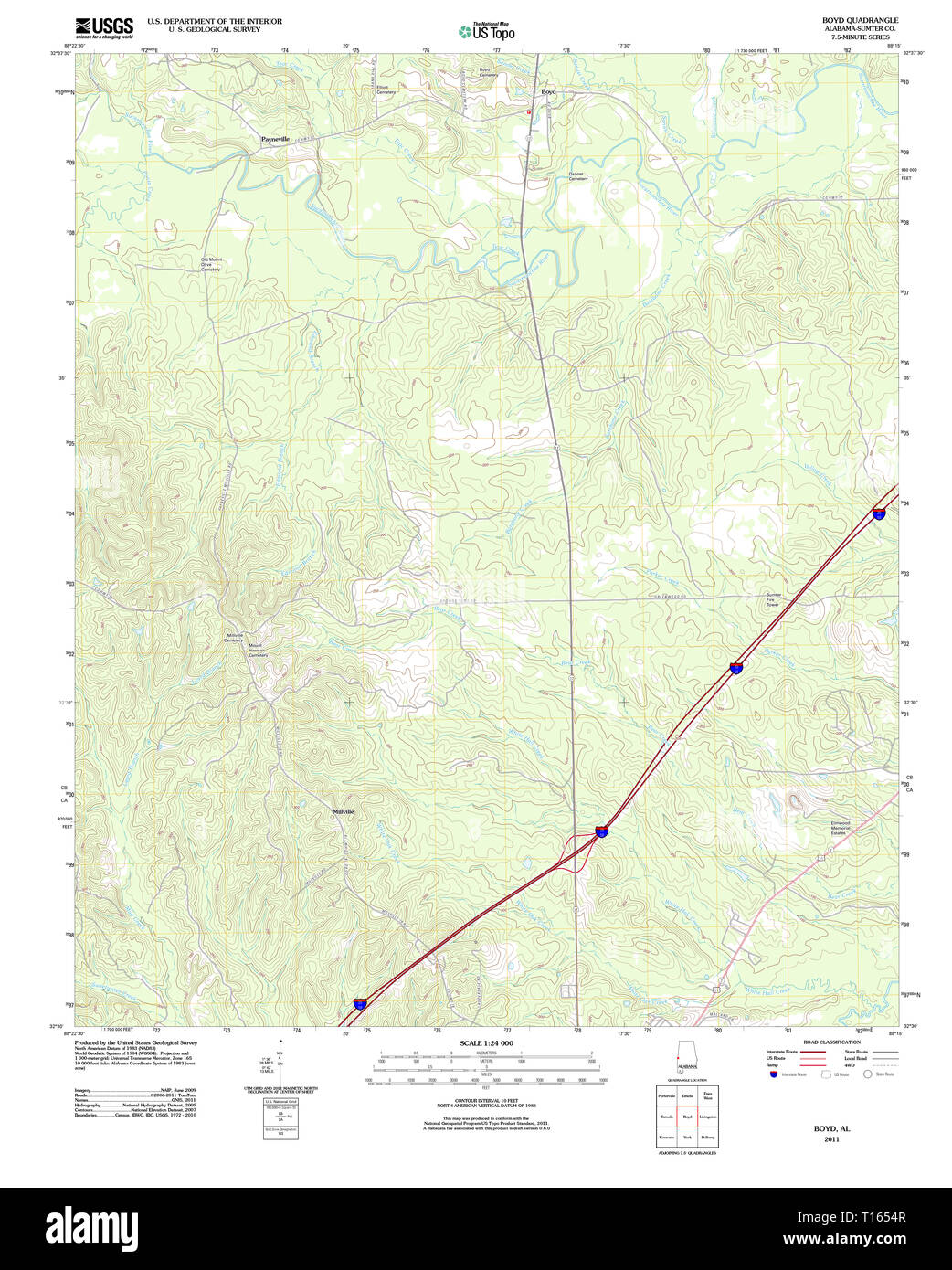 Map of boyd hi-res stock photography and images - Alamy