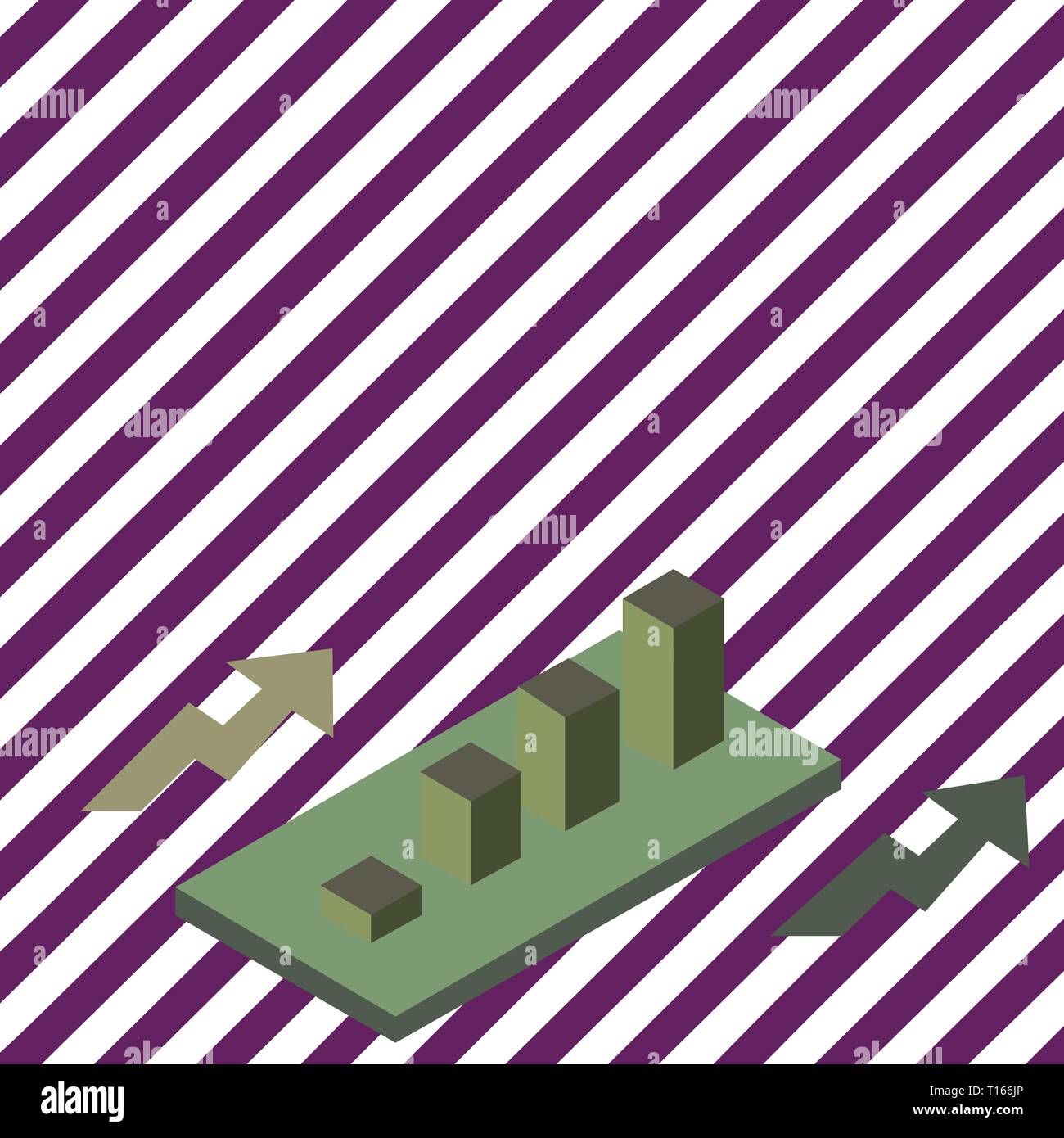 Colorful Clustered 3D Bar Chart Graph Diagram in Perspective with Two ...