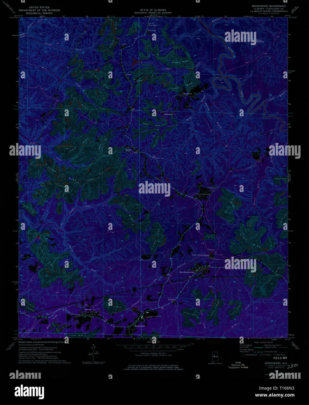 Map of brookwood hi-res stock photography and images - Alamy