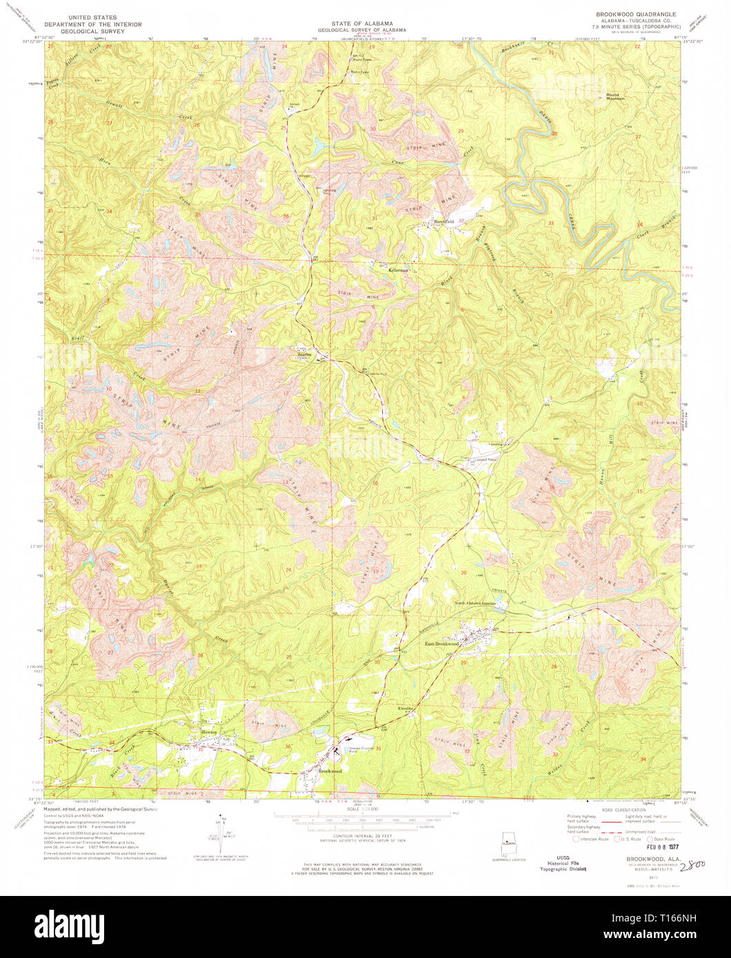 Brookwood alabama map hi-res stock photography and images - Alamy