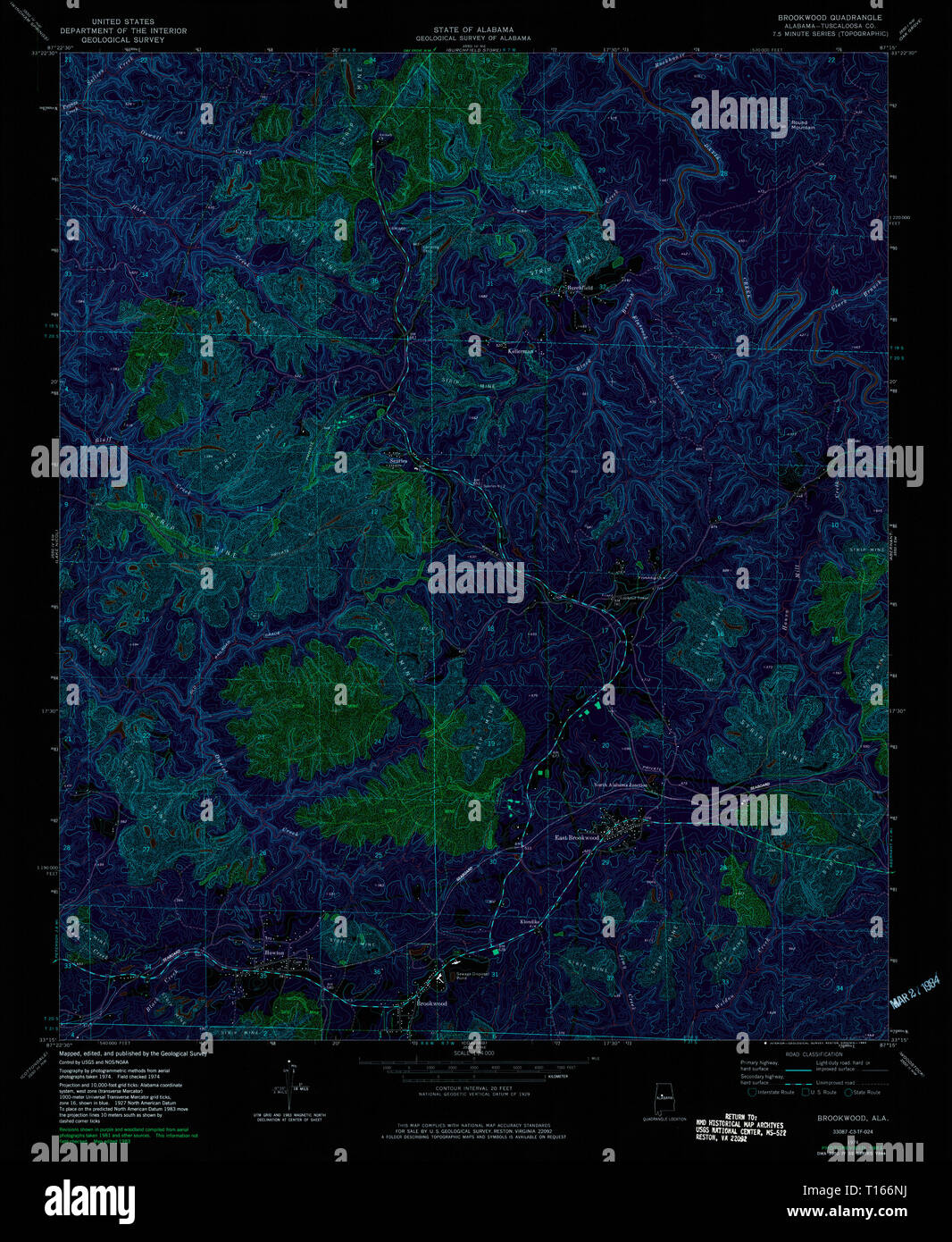 Map of brookwood hi-res stock photography and images - Alamy