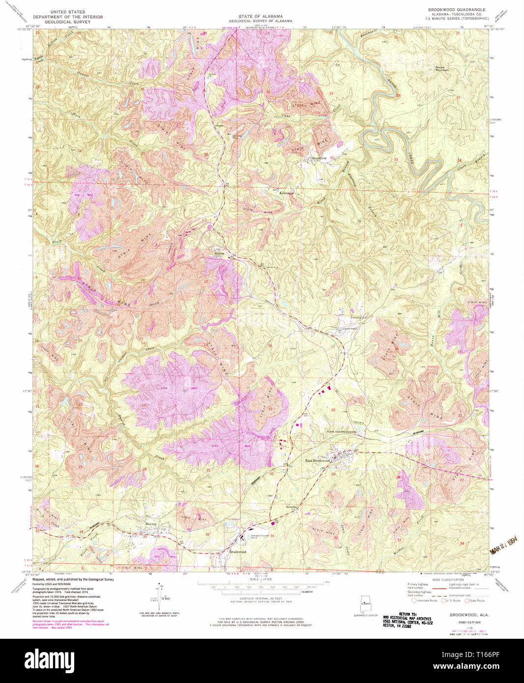 Map of brookwood hi-res stock photography and images - Alamy