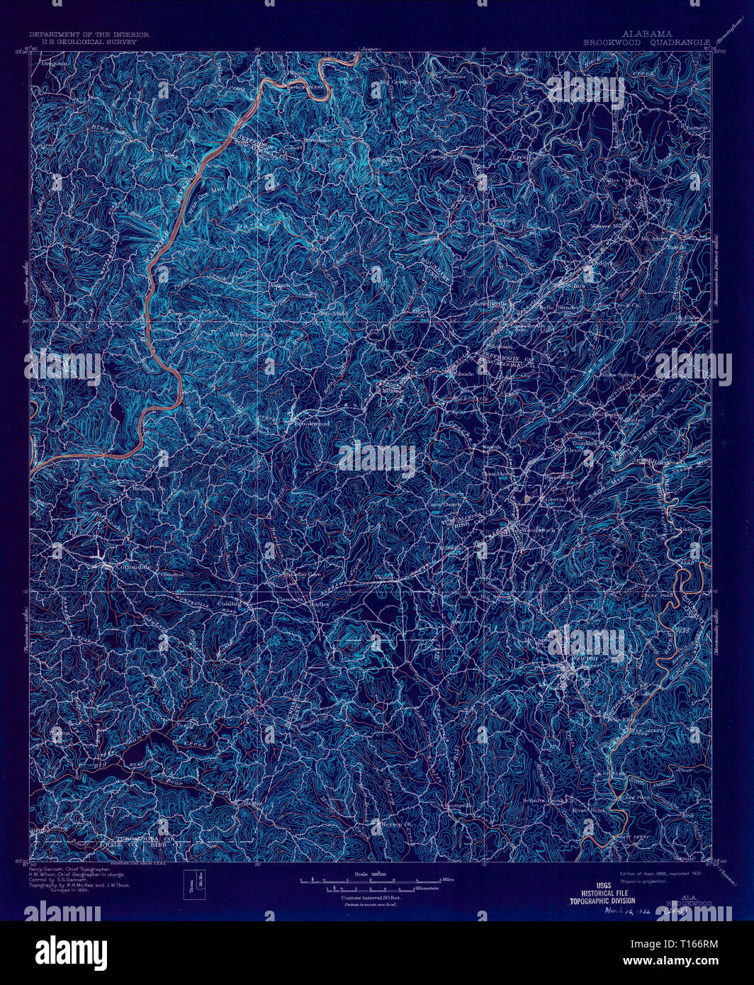 Map of brookwood hi-res stock photography and images - Alamy