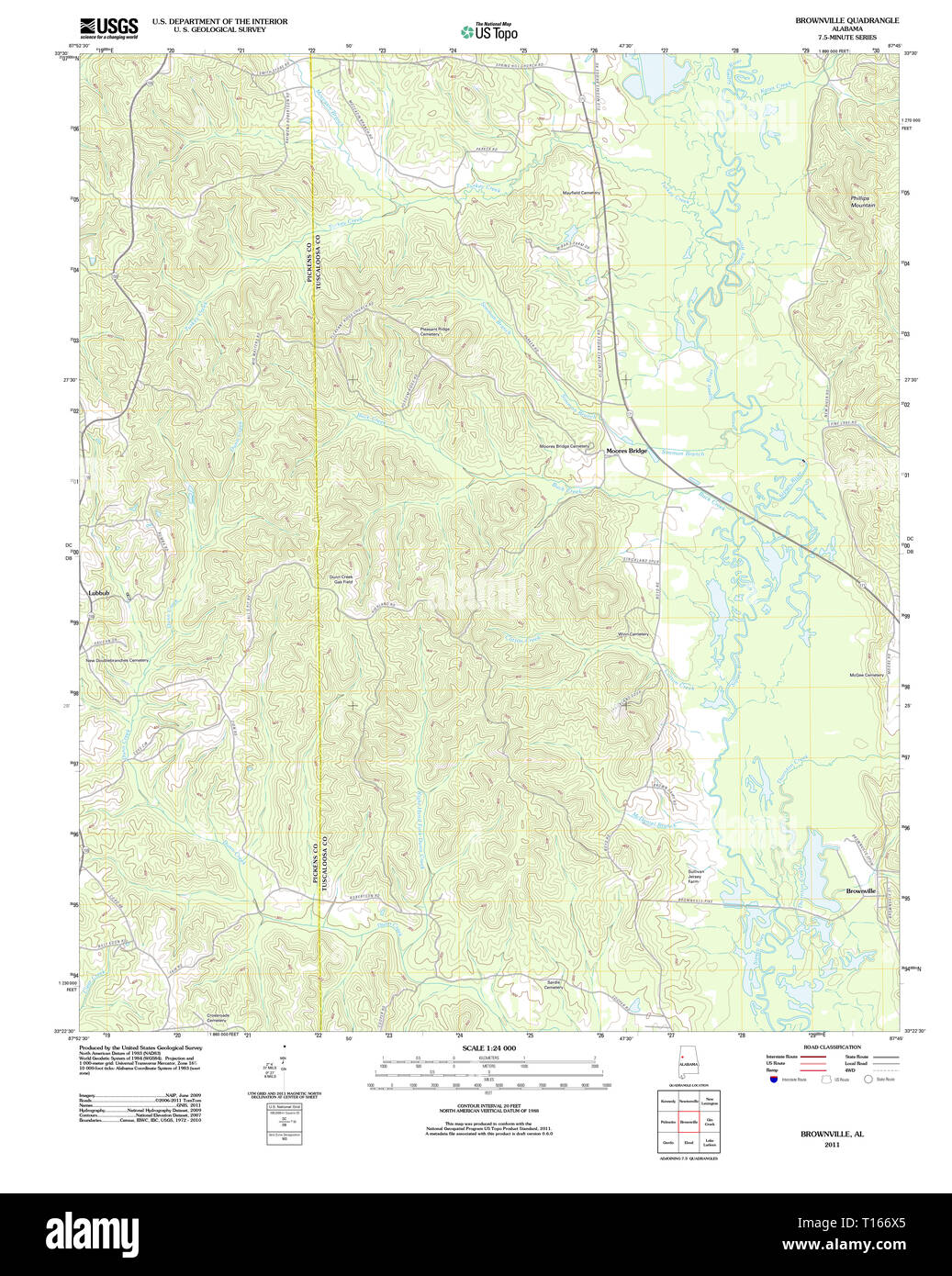 Map of brownville hi-res stock photography and images - Alamy