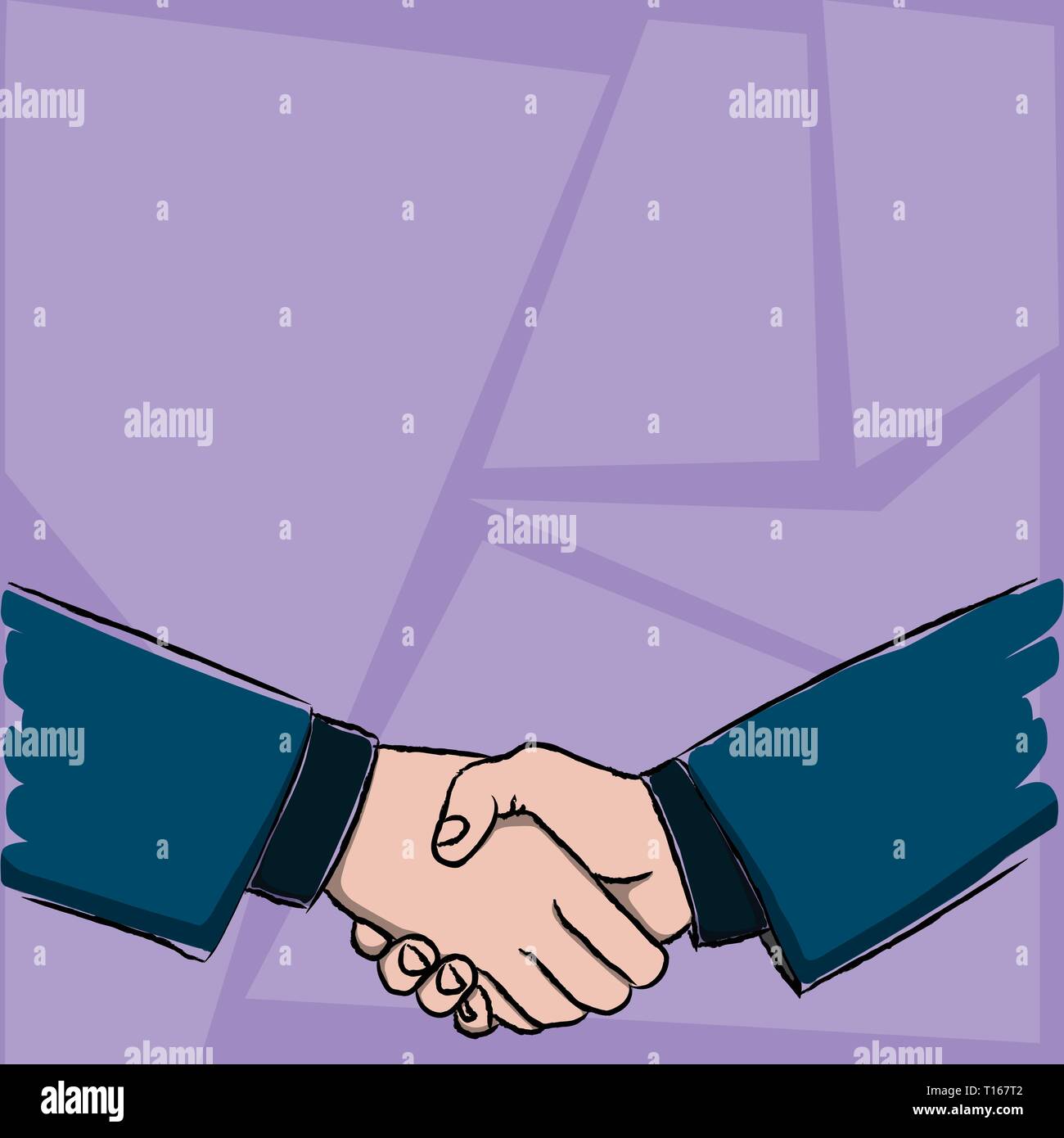 Businessmen Shaking Hands Firmly as Gesture Form of Greeting and ...