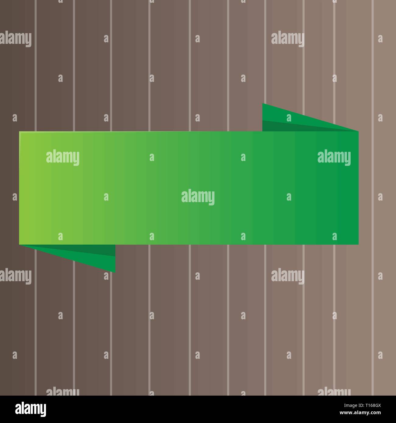 Blank Folded Color Banner photo on Vertically Striped Two Toned ...