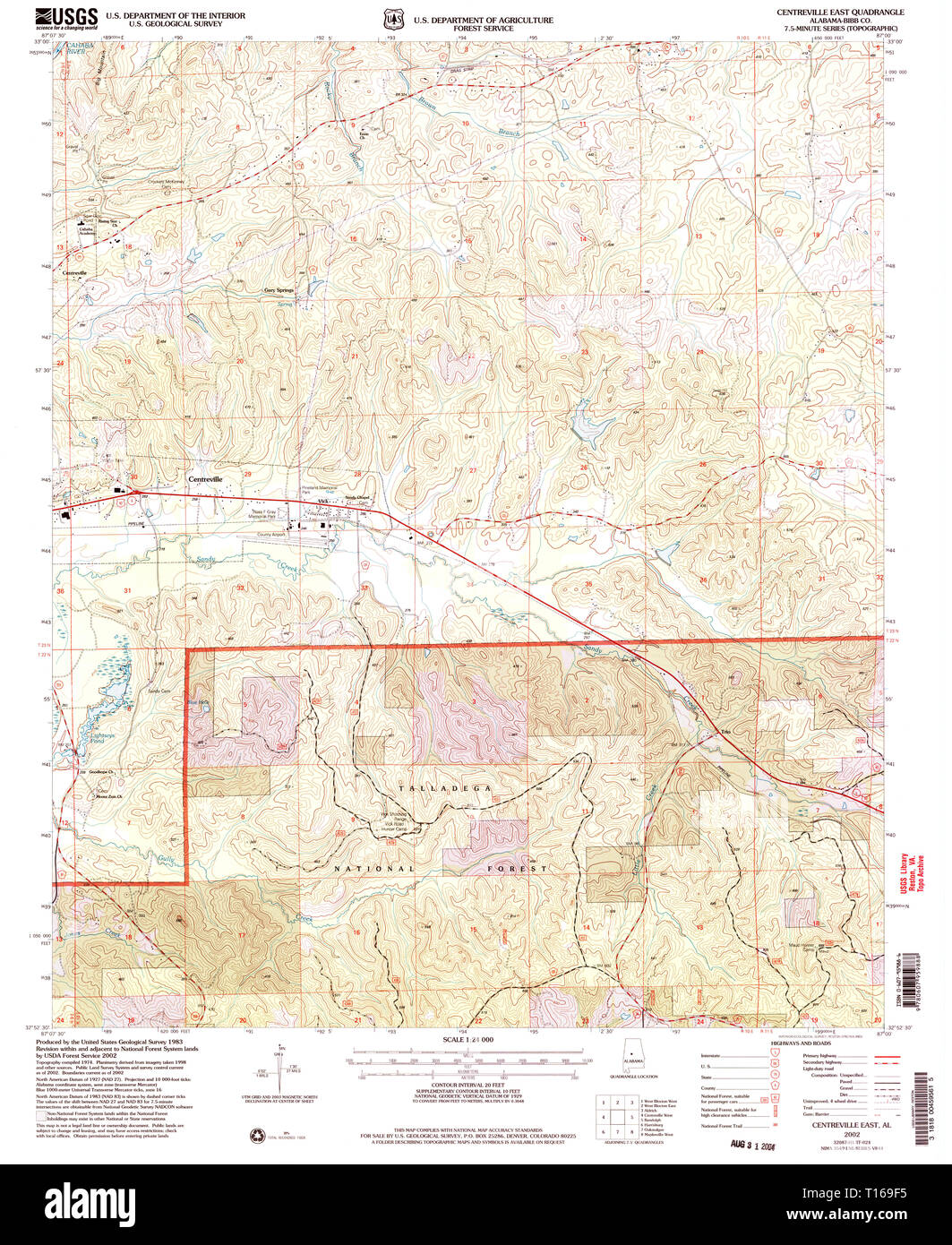 Centreville alabama map hi-res stock photography and images - Alamy