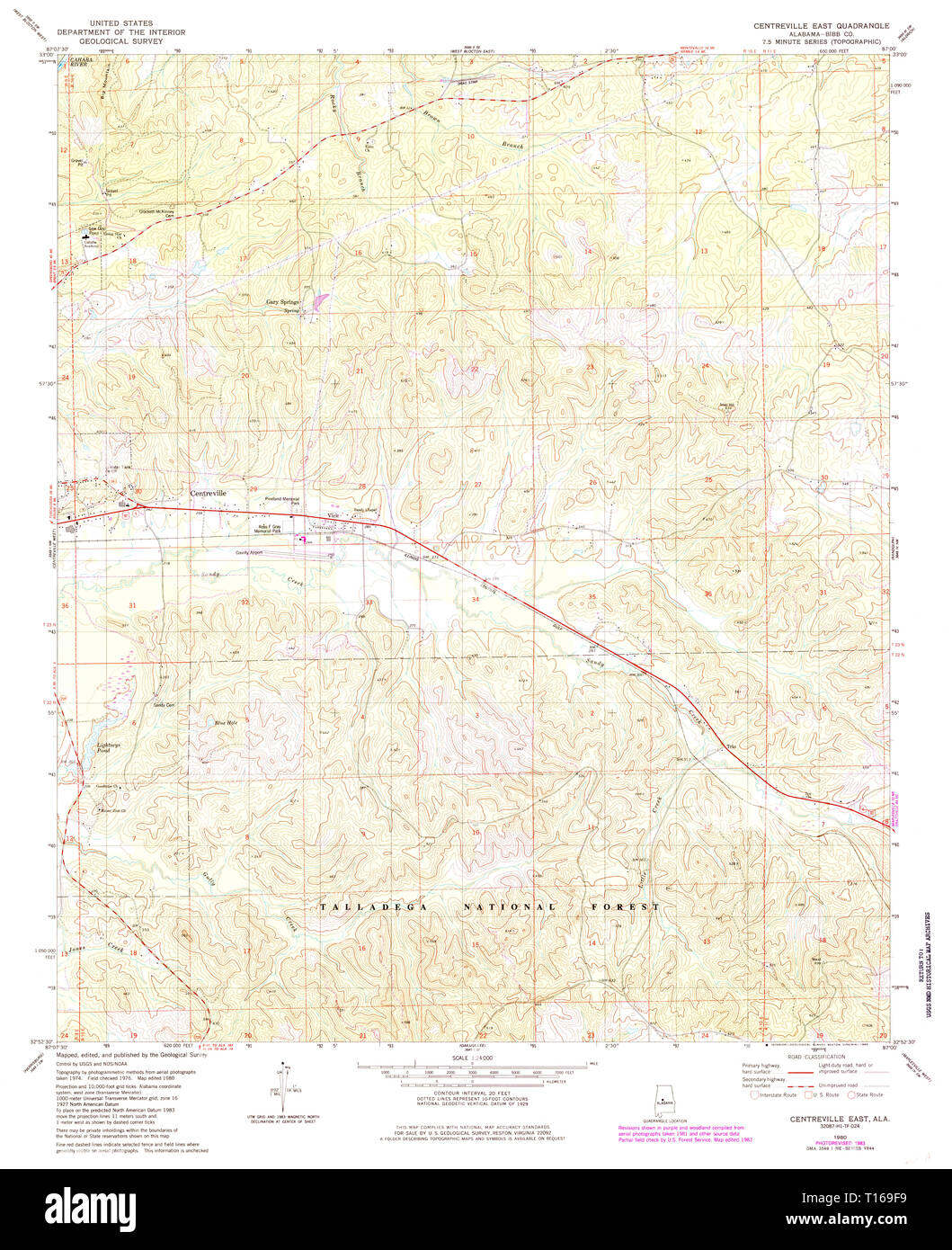 Centreville alabama map hi-res stock photography and images - Alamy