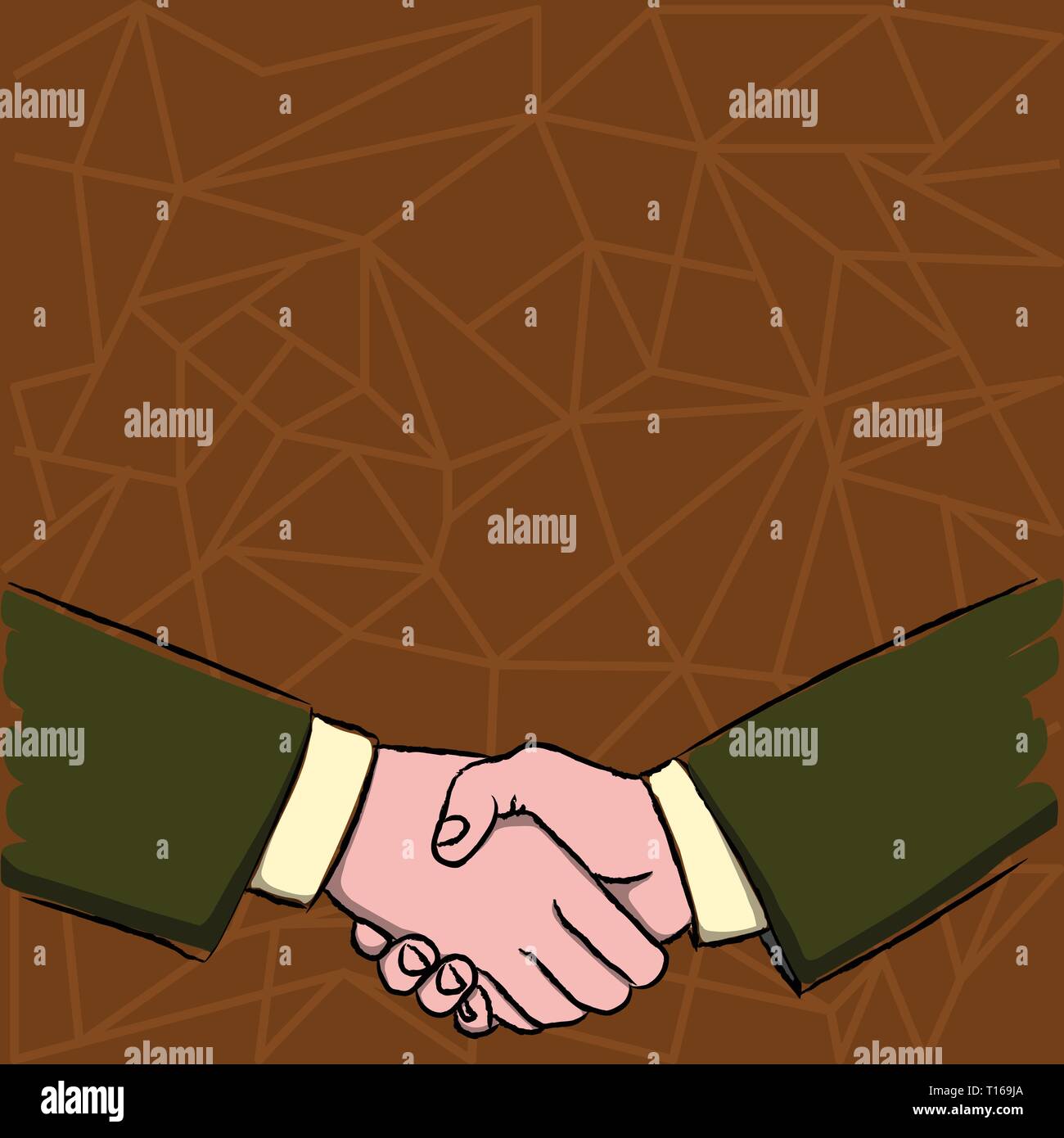 Farewell greeting handshake shake hands Stock Vector Images - Alamy