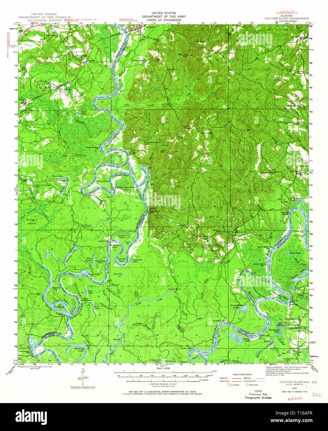Choctaw map hi-res stock photography and images - Alamy