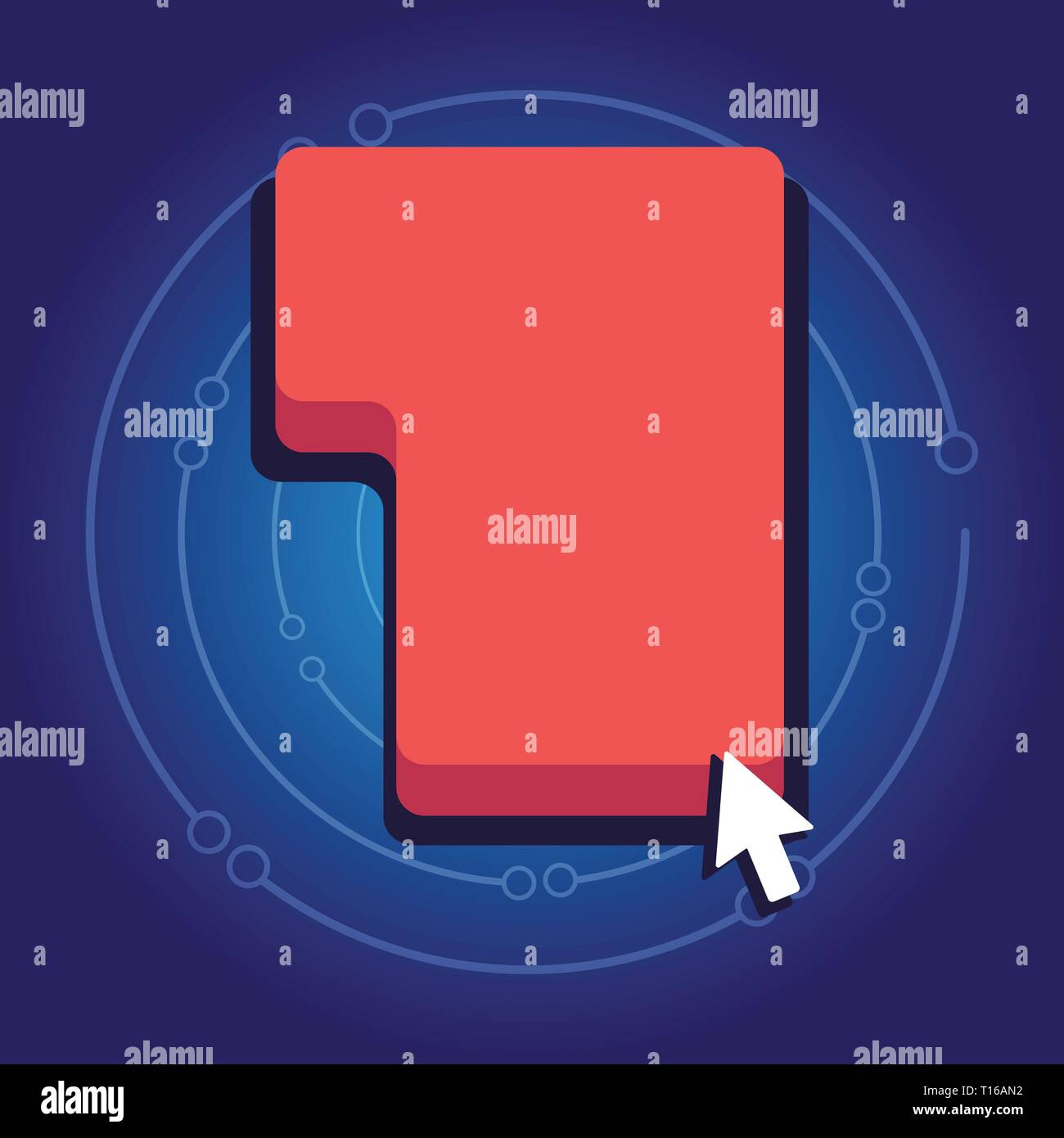 Direction to Press or Click the Red Keyboard Command Key with Arrow ...