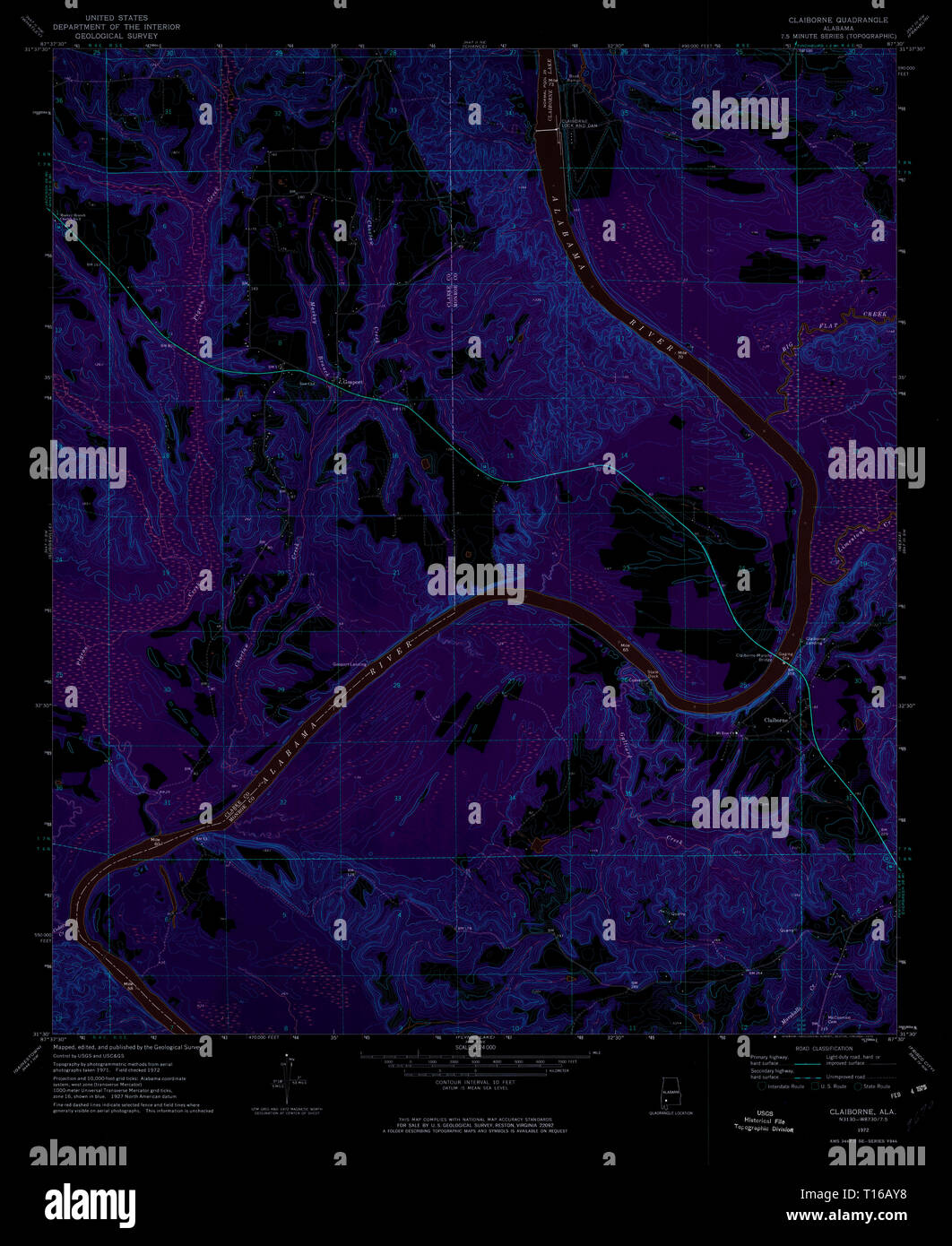 Claiborne map hi-res stock photography and images - Alamy