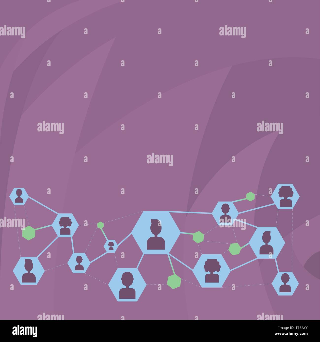 Online Chat Head Icons with Avatar and Connecting Lines for Networking ...