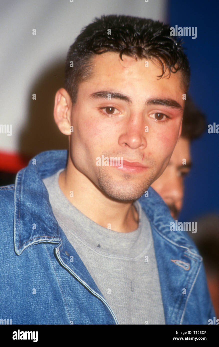 LOS ANGELES, CA - MARCH 5: Boxer Oscar De La Hoya at press conference ...