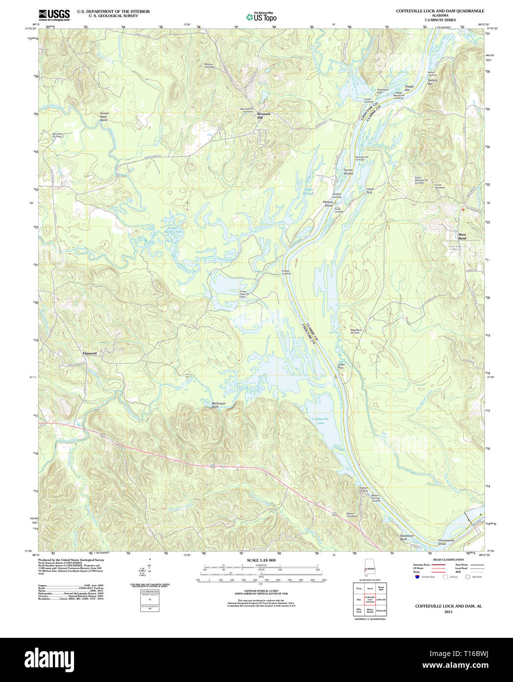 Coffeeville lock and dam hi-res stock photography and images - Alamy