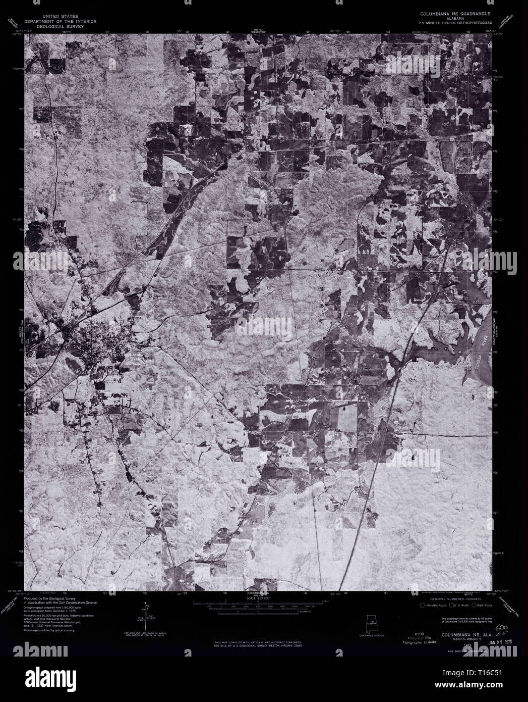 Map of columbiana hi-res stock photography and images - Alamy