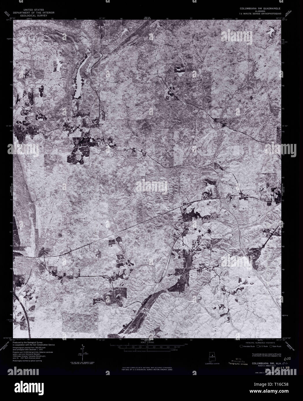 Map of columbiana hi-res stock photography and images - Alamy