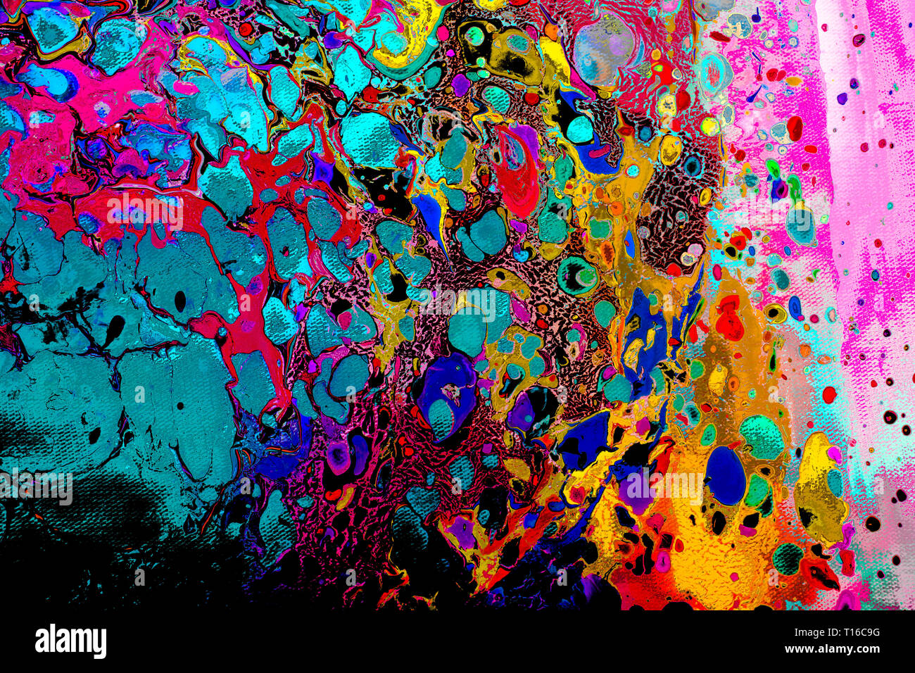 Traditional Ottoman Turkish abstract marbling art patterns as ...