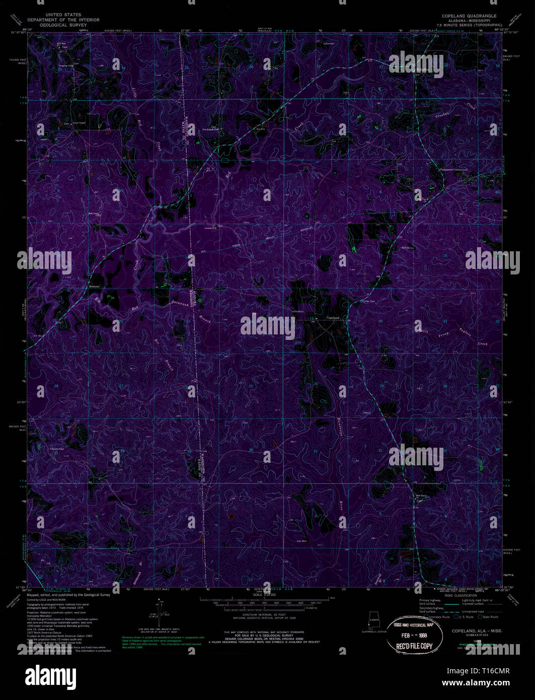 Copeland map hi-res stock photography and images - Alamy