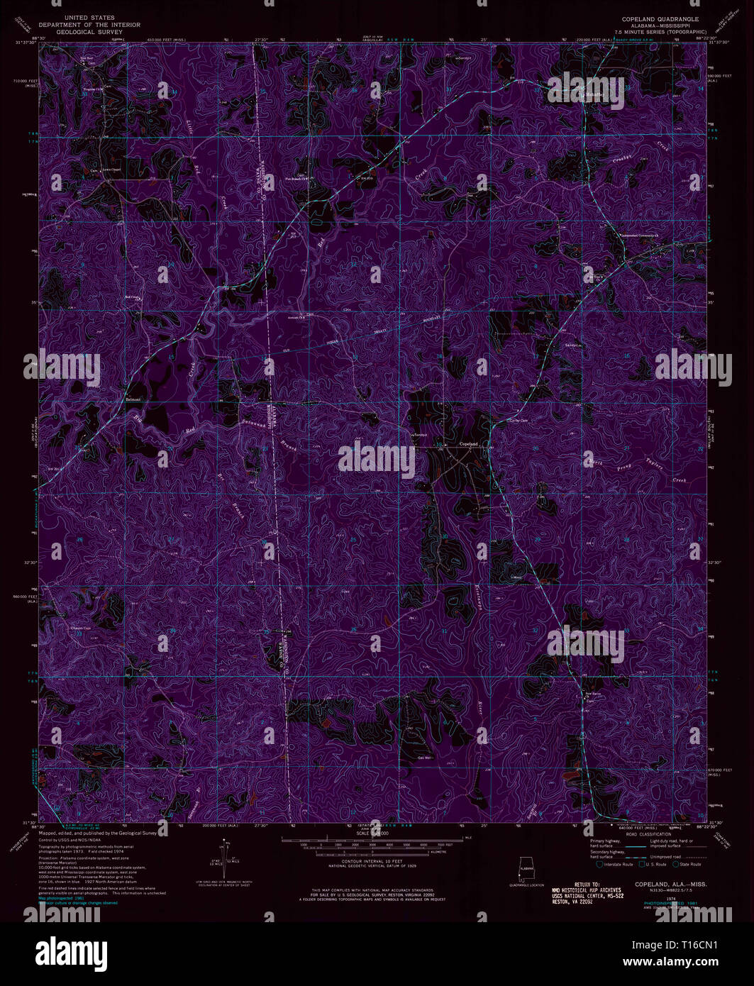 Copeland map hi-res stock photography and images - Alamy