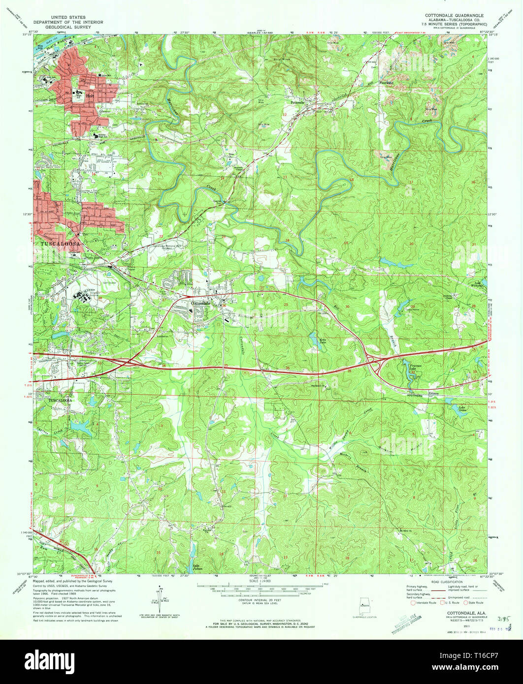 Cottondale map hi-res stock photography and images - Alamy