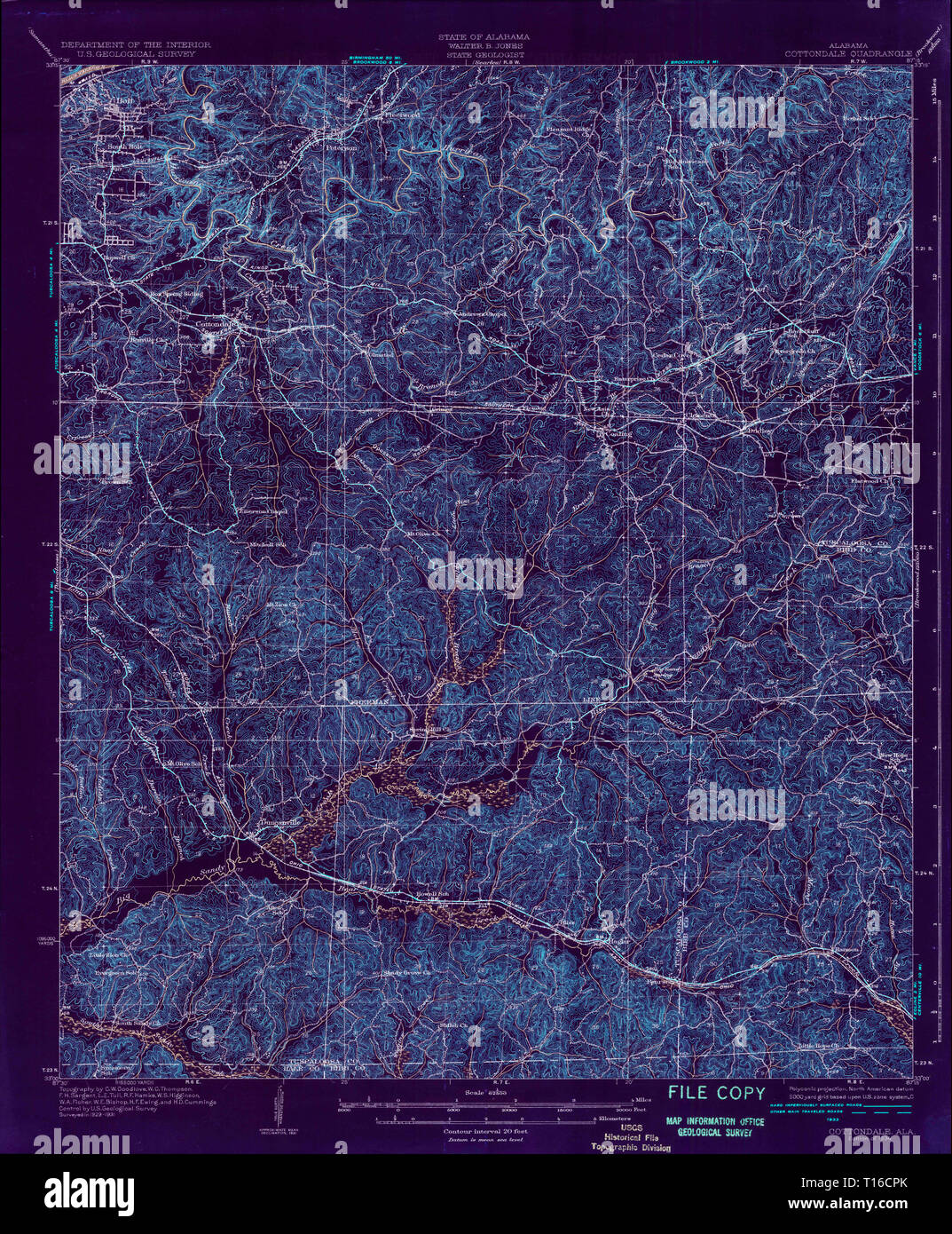 Cottondale map hi-res stock photography and images - Alamy