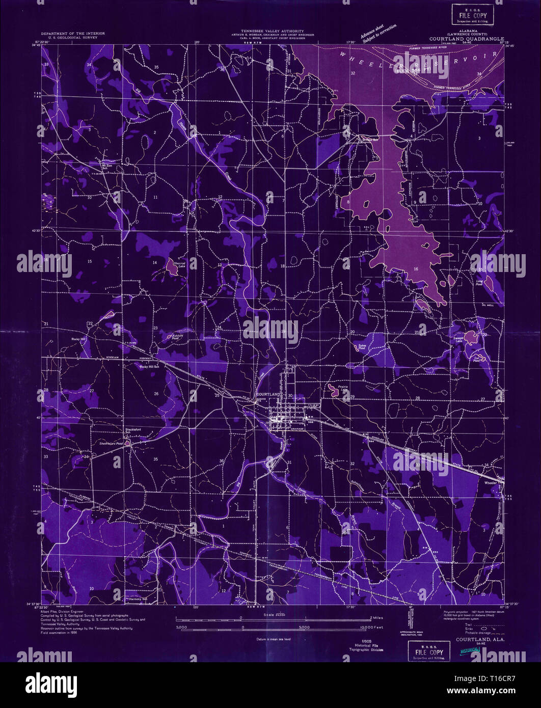 Map of courtland hi-res stock photography and images - Alamy