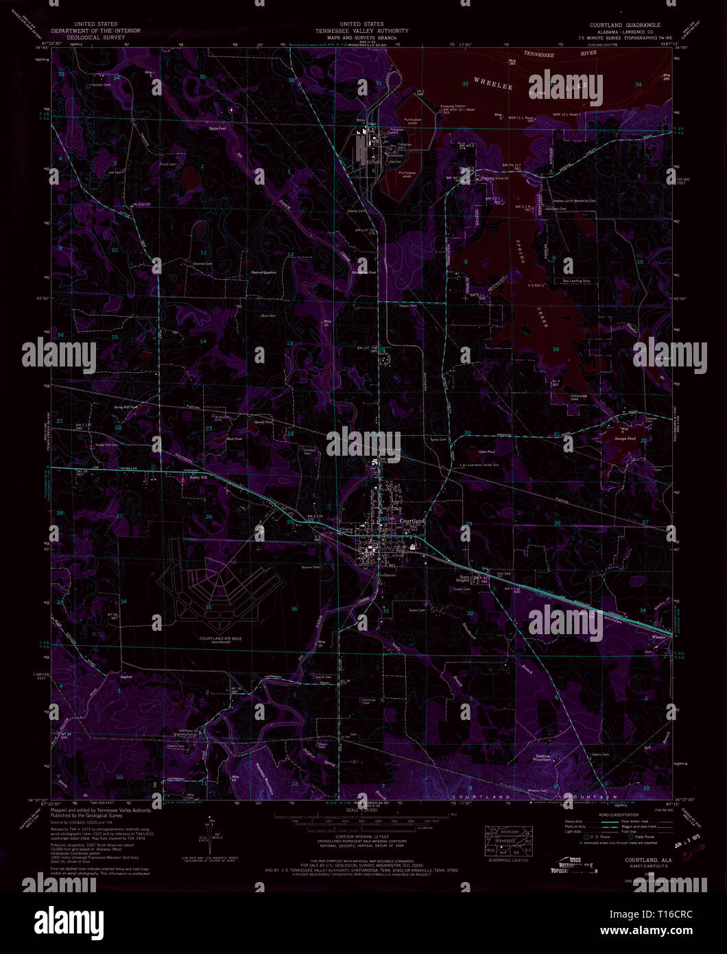 Map of courtland hi-res stock photography and images - Alamy
